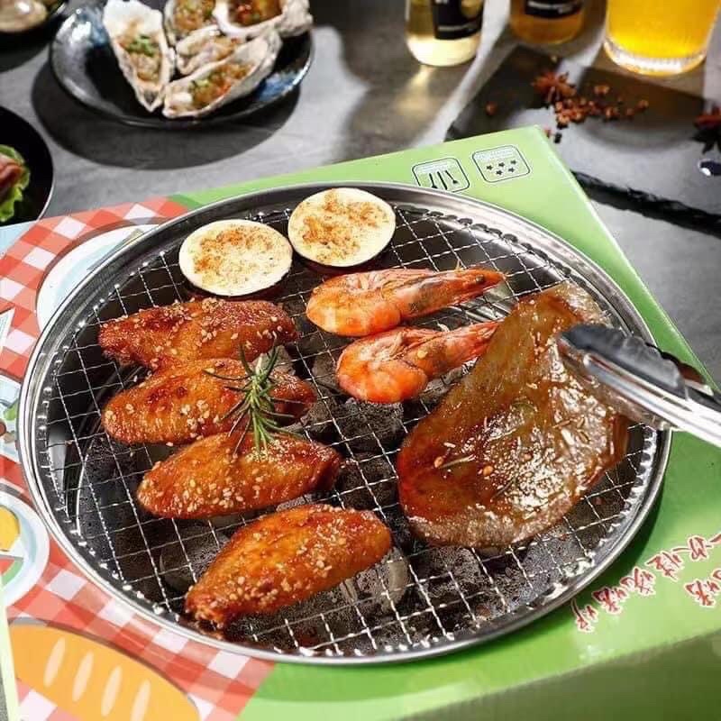 Disposable BBQ Grill Barbeque Round Multi Camping Grill Roaster Pan ...