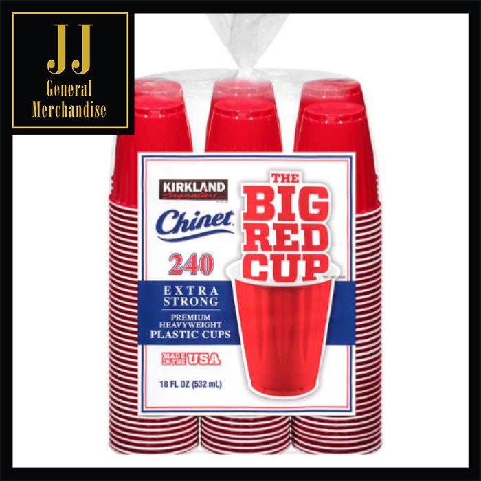 10 pcs. Kirkland Signature Red Disposal Glass | Shopee Philippines