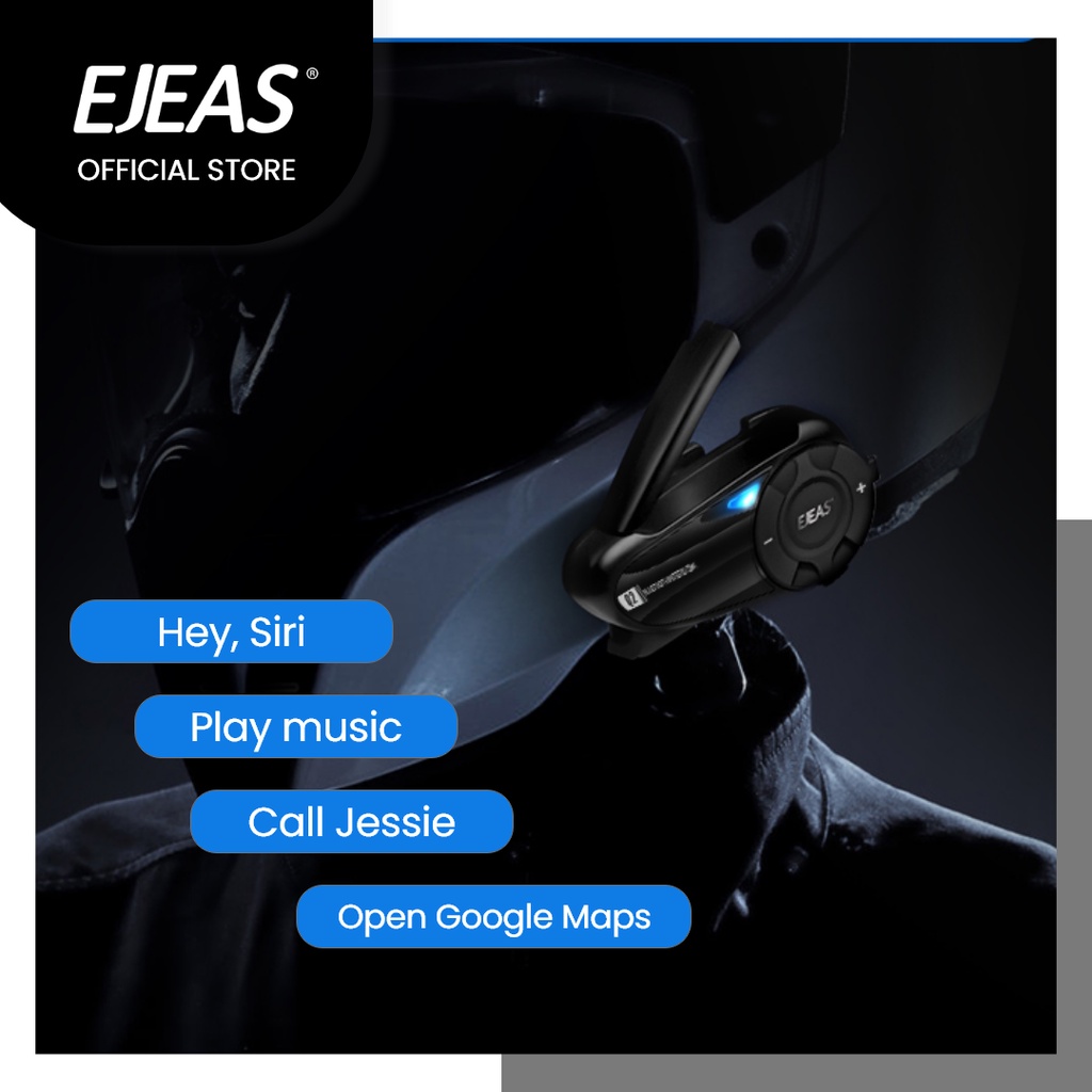 [0% Interest 6 Months SPayLater] EJEAS Q2 Motorcycle Intercom Helmet ...