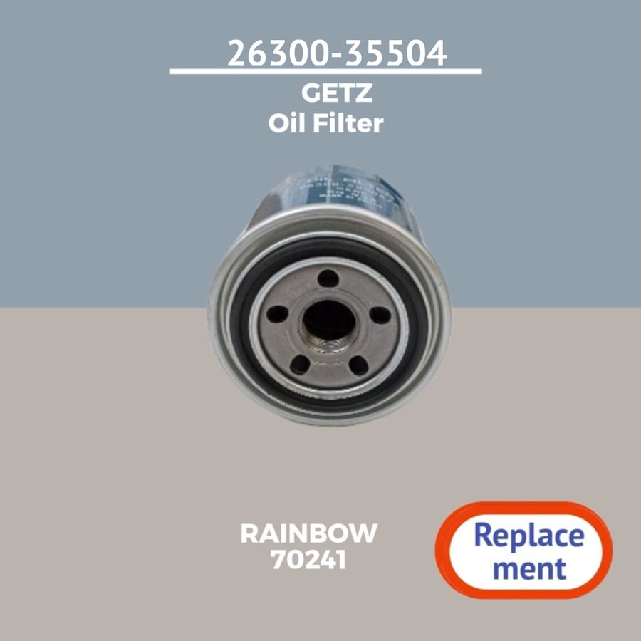 Oil Filter HYUNDAI Getz, Excel and Starex [Replacement] 26300-35501 ...