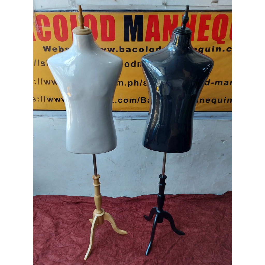 Mannequin Male Fitting Form Pinnable-Wooden Base-Adjustable Height ...