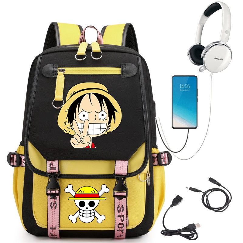Anime One Piece Backpack for Women School Bag Computer Backpack for Men ...