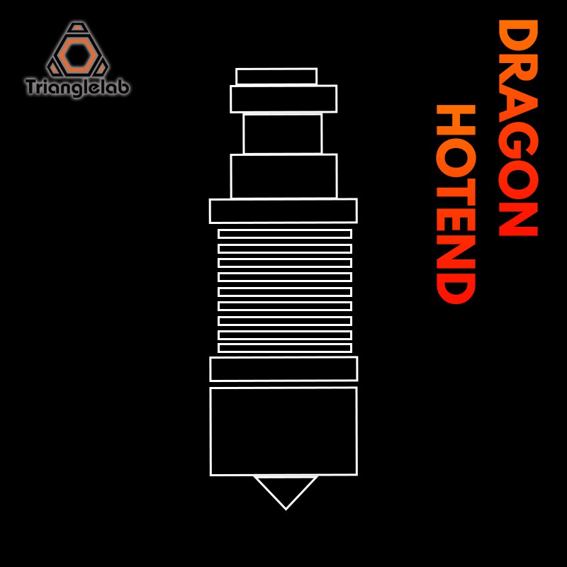 Trianglelab Dragon Hotend V2.0 Super Precision 3D Printer Extrusion ...