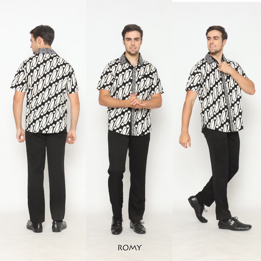 Evercloth Romy Man - Men's Batik Shirt / Modern Couple Batik Kebaya Set ...