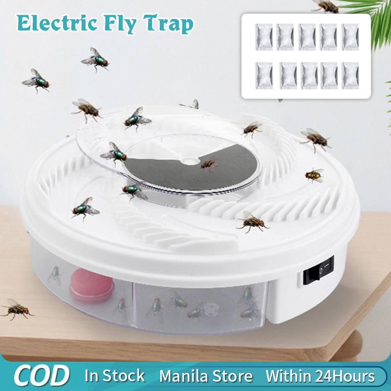 Electric Fly Trap USB Charging Pest Device Insect Catcher Drosophila ...