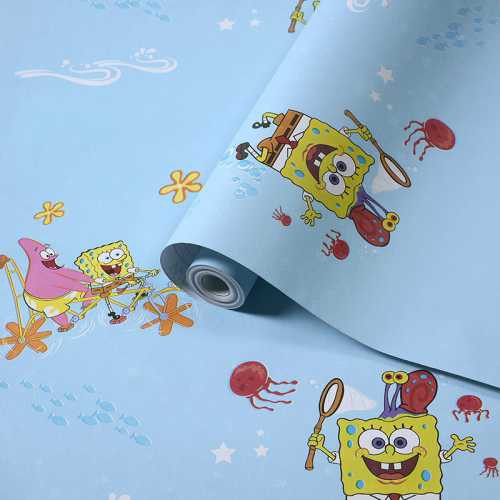 Kings Wallpaper PVC Self Adhesive 10metersX45cm Waterproof Sticker Blue ...