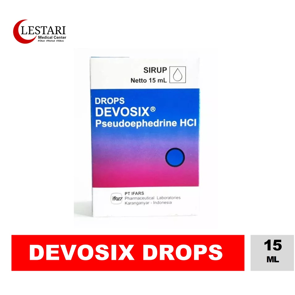 Devosix DROPS 15ml - PSEUDOEPHEDRINE HCL DROPS - BABY AND CHILDREN'S ...