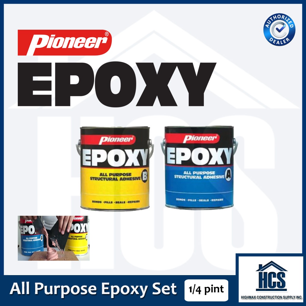 Pioneer Epoxy All Purpose Structural Adhesive 1/4 pint (1/8 liter size ...