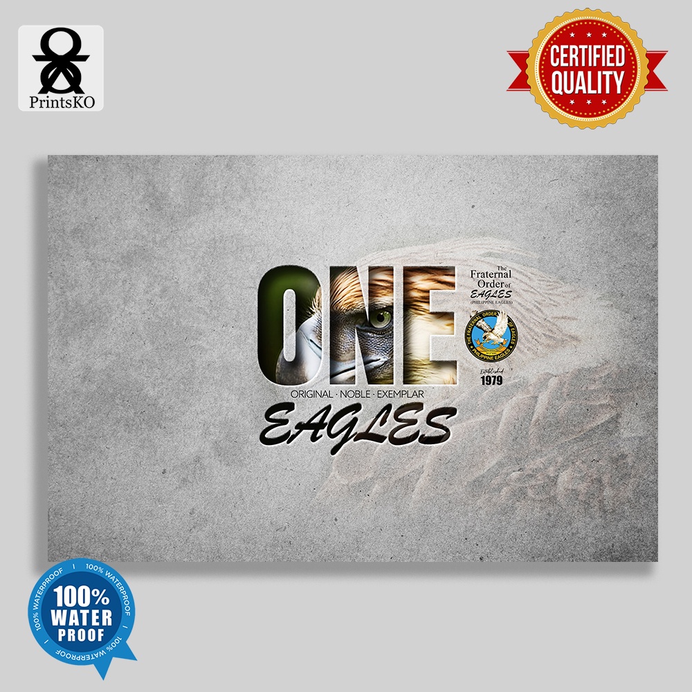 Tarpaulin / Tarp with The Fraternal Order of Eagles - Design | Shopee ...