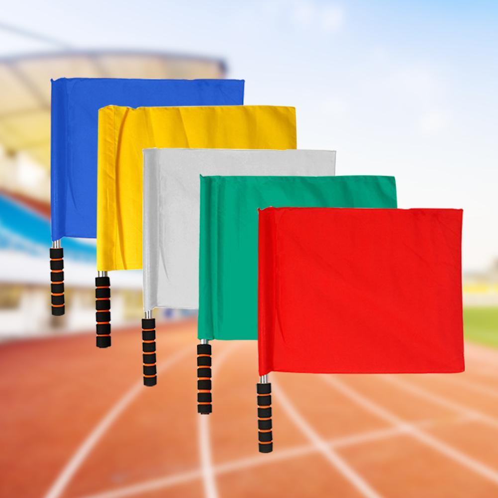 READY STOCK Referee Flag Command Flag Track And Field Stainless Flag ...