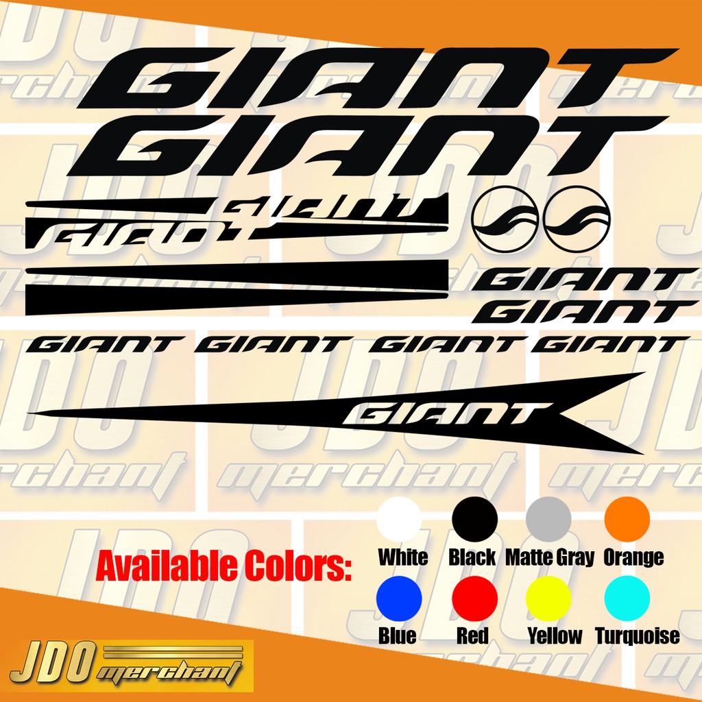 Giant set 2 Vinyl Stickers Decals | Shopee Philippines
