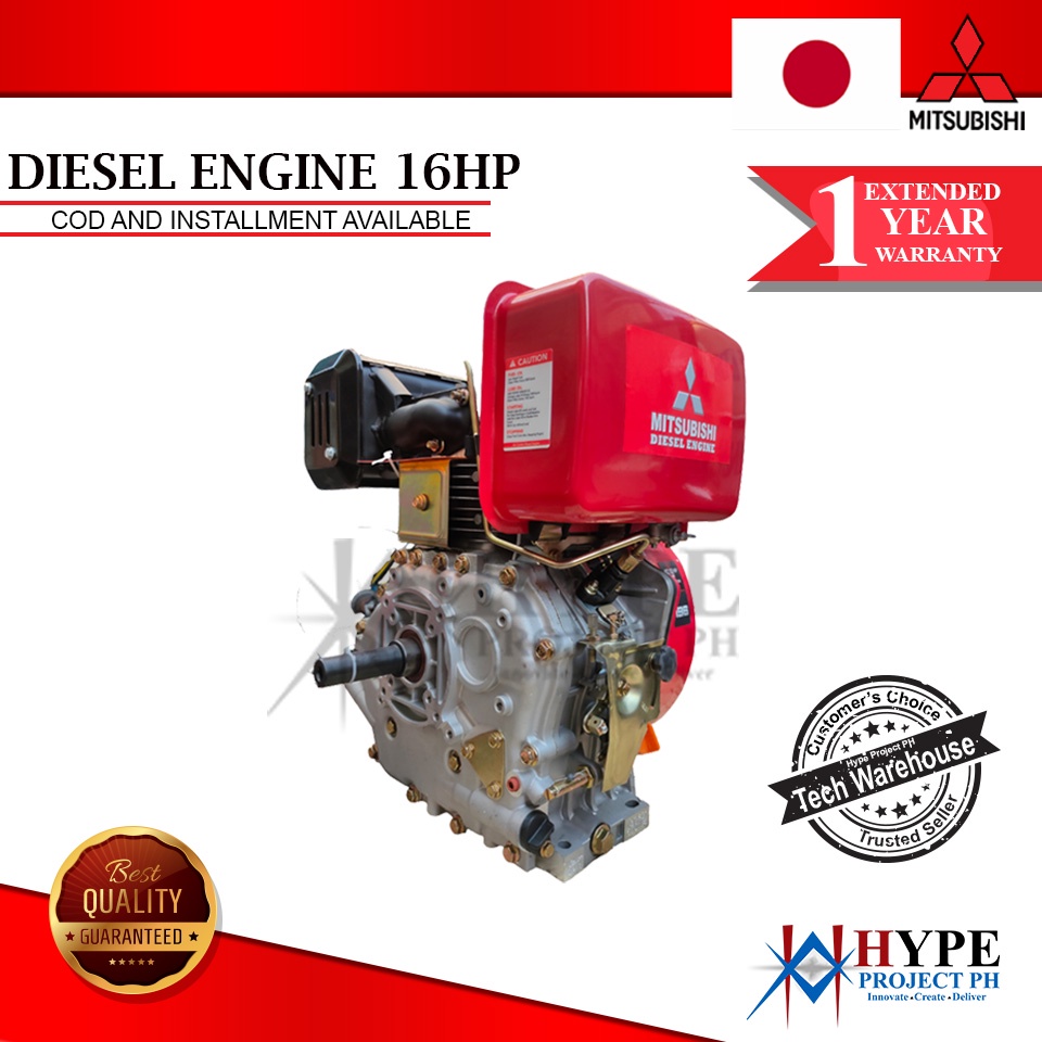 Mitsubishi Diesel Engine 16 HP 196F Highspeed Lowspeed Electric And ...