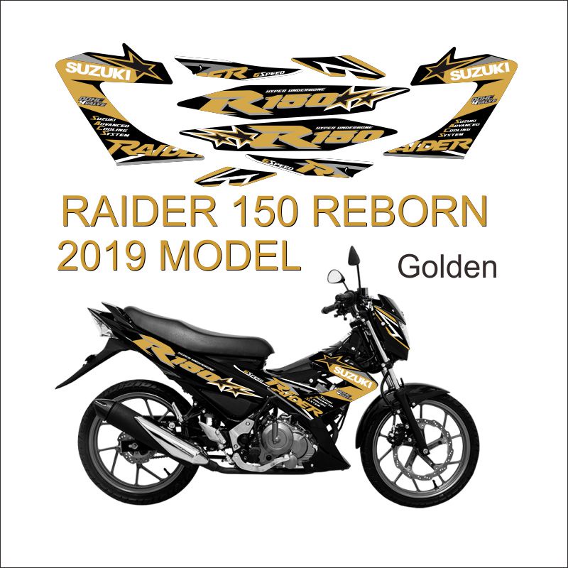 Suzuki Raider 150 Reborn Decals Sticker Vinyl Sticker For Motorcycle ...