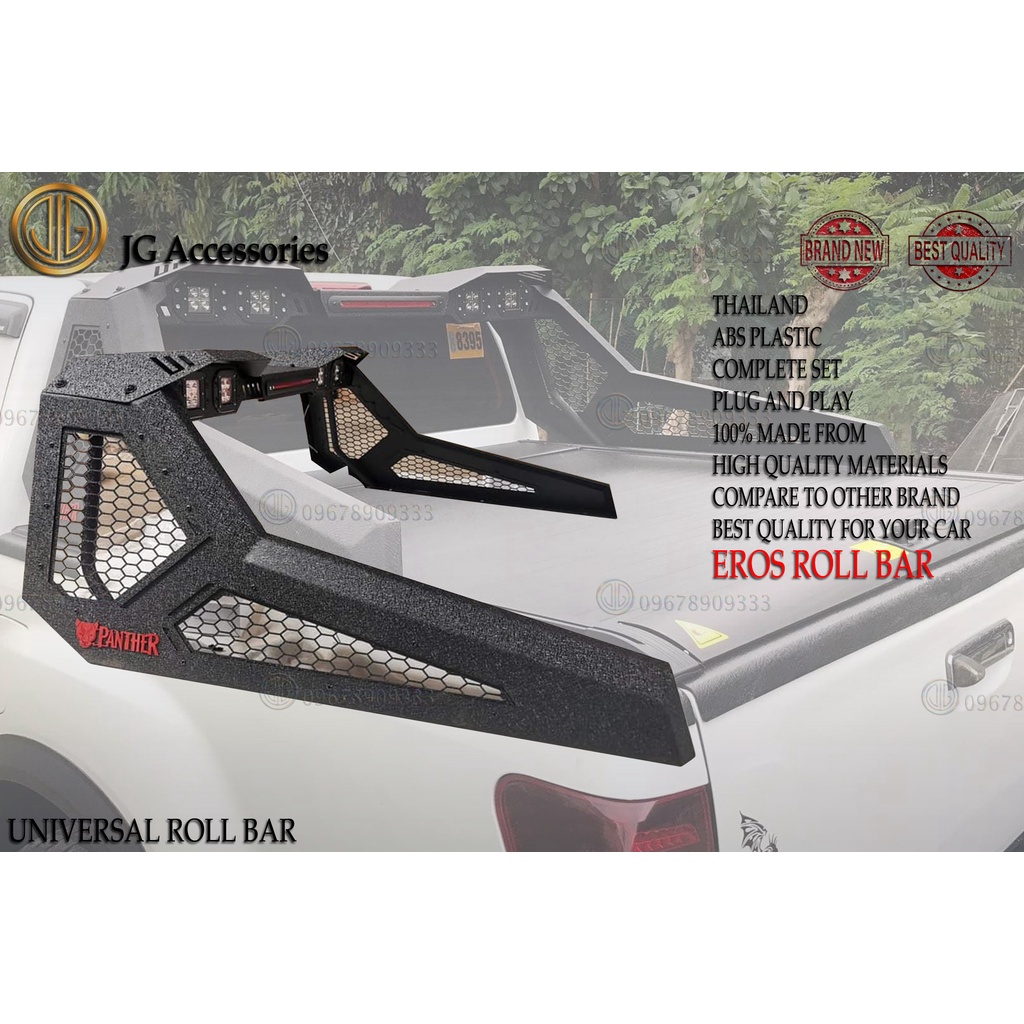 UNIVERSAL PANTHER ROLL BAR FOR PICK UP EROS FULL ROLLBAR POWDER COATED ...