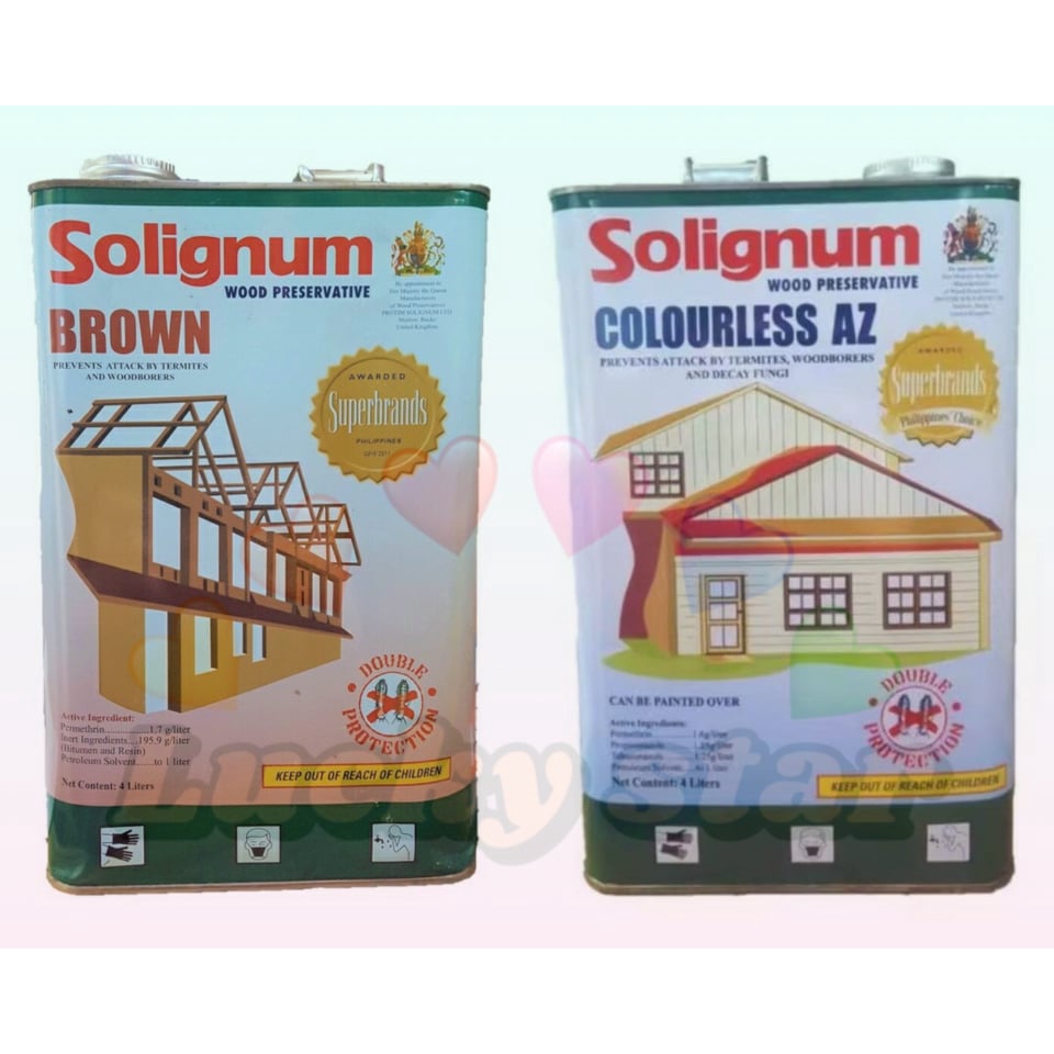 Solignum Wood Preservative Brown or Colourless AZ Prevents Attack by ...