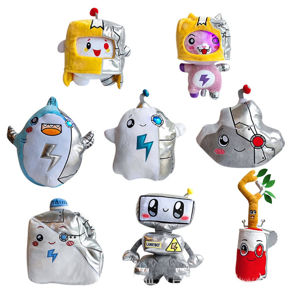 New Lankybox Metal Mechanical Thicc Shark Cyborg Plushie Stuff with ...