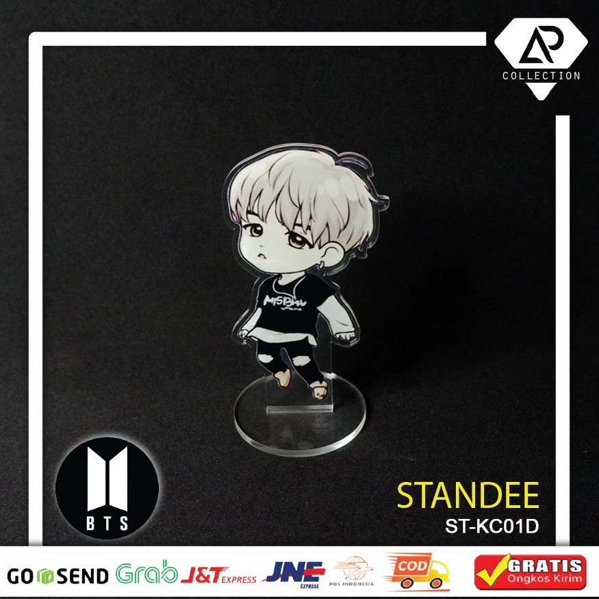 Suga Custom Acrylic Standee / KPOP Cartoon BTS Standee / BTS Acrylic ...