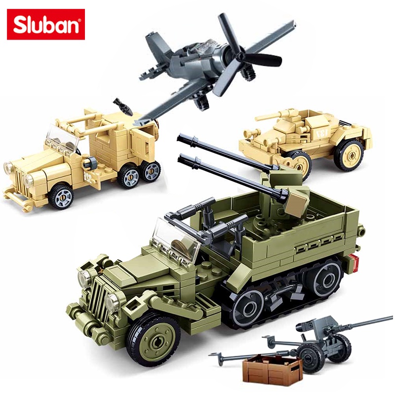 Sluban WW2 North Africa Campaign Military Suit Model Building Blocks ...