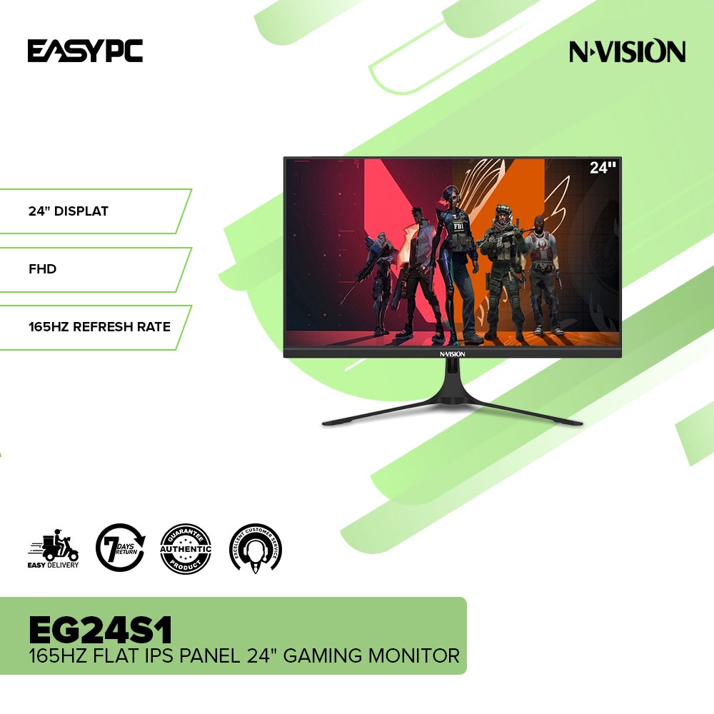 Easypc Nvision Eg24s1 Eg24sw 24 Inch 165hz Ips Gaming Monitor