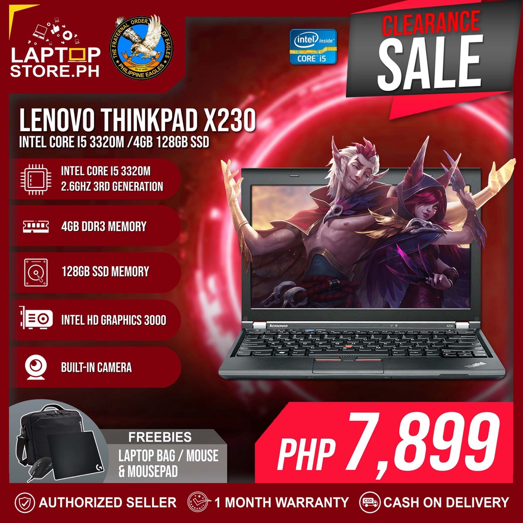 Laptop Lenovo X230 Intel Core i5 3320M 2.6ghz 4gb 128gb SSD Camera ...