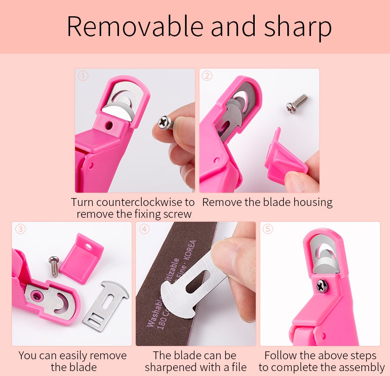 Nail Clipper U-shaped French False Nail Tips Cutter Plastic Round Edge ...