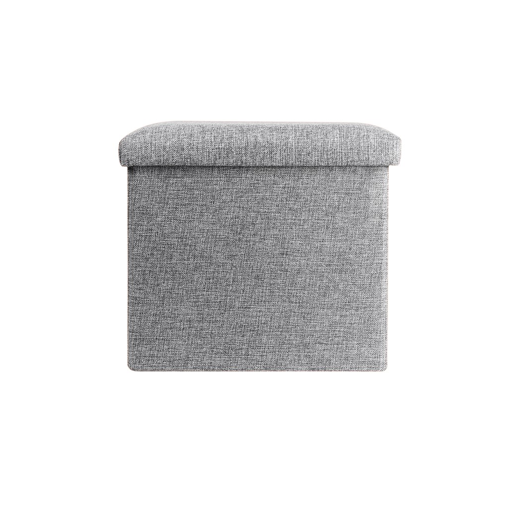 【New product】Foldable Fabric Storage Stool/Ottomans - 38cm (Grey ...