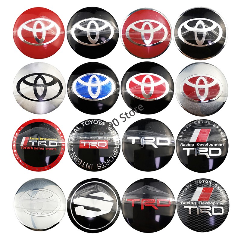 4pcs 56mm Car Wheel Center Hub Cap Sticker Auto Wheel Emblem Badge ...