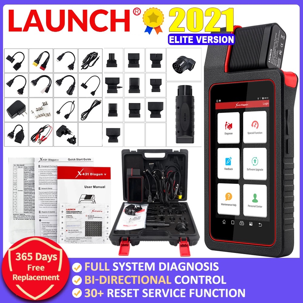 Launch X431 Diagun V OBD2/EOBD Diagnostic Tool Full Systems 1 Years ...