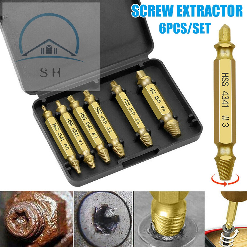 ดอกถอนเกลียวหัวเสีย ความเร็วสูง 6 ชิ้น Rjr9 | Shopee Philippines