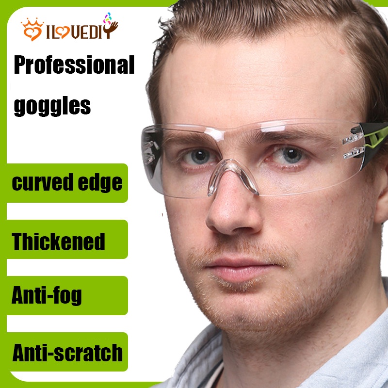 Unisex Blinds Goggles/Clear Anti-Dust, Anti-Scratch, Wind Glasses ...