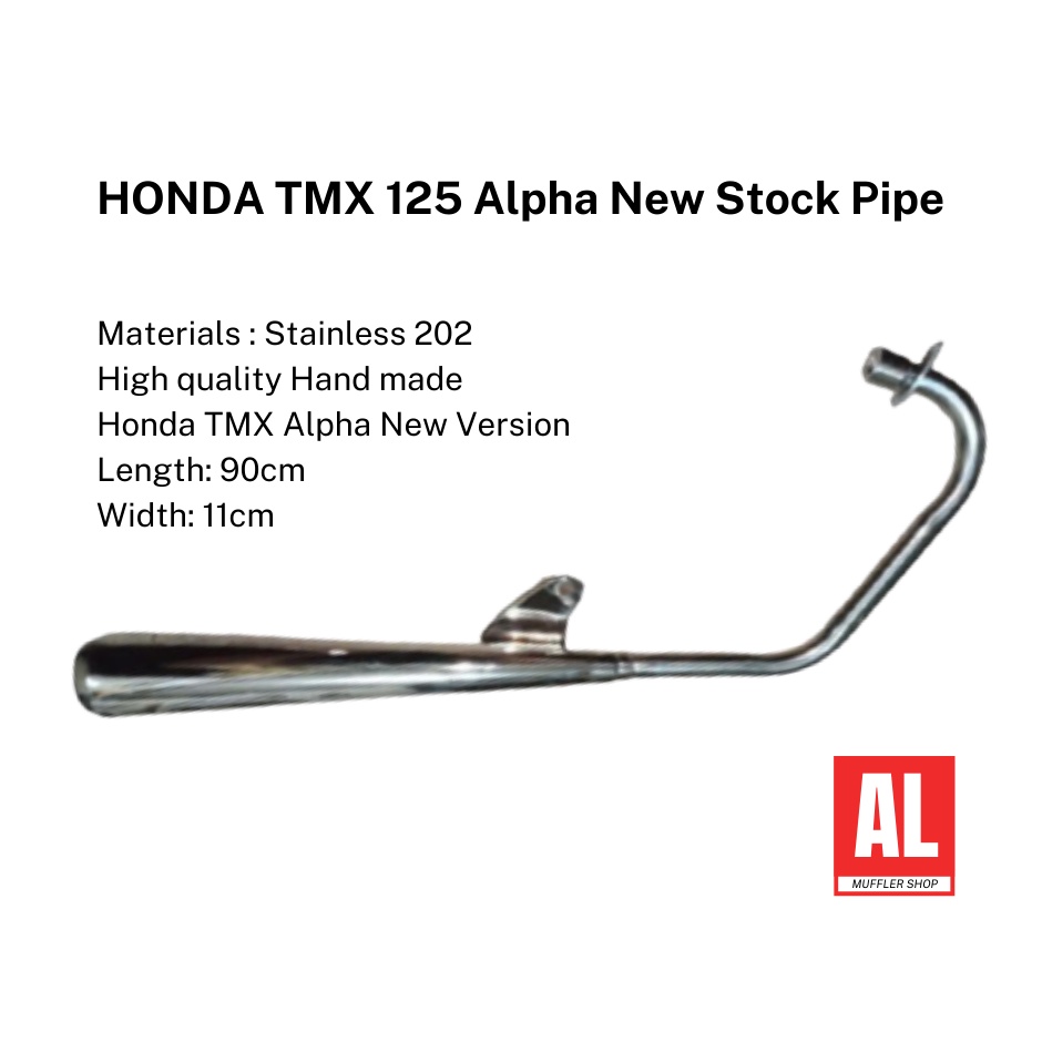 Honda TMX 125 Alpha New Stock Pipe / Honda TMX125 Alpha New Stainless ...
