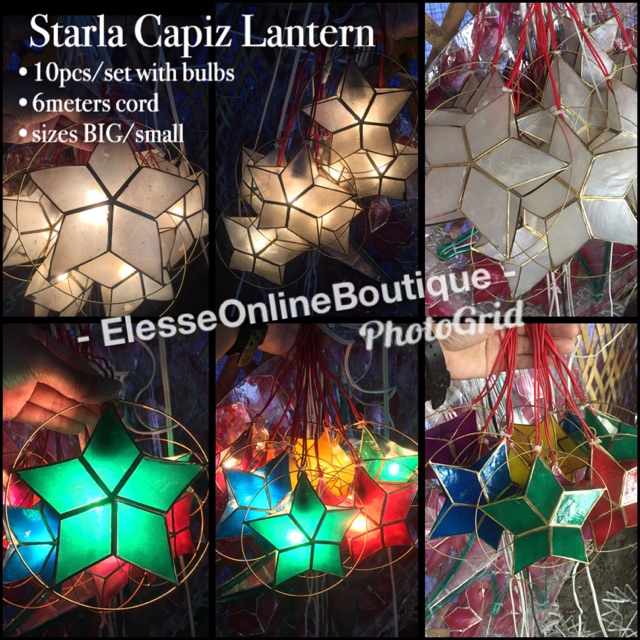 Starla Capiz Lantern (Big) | Shopee Philippines