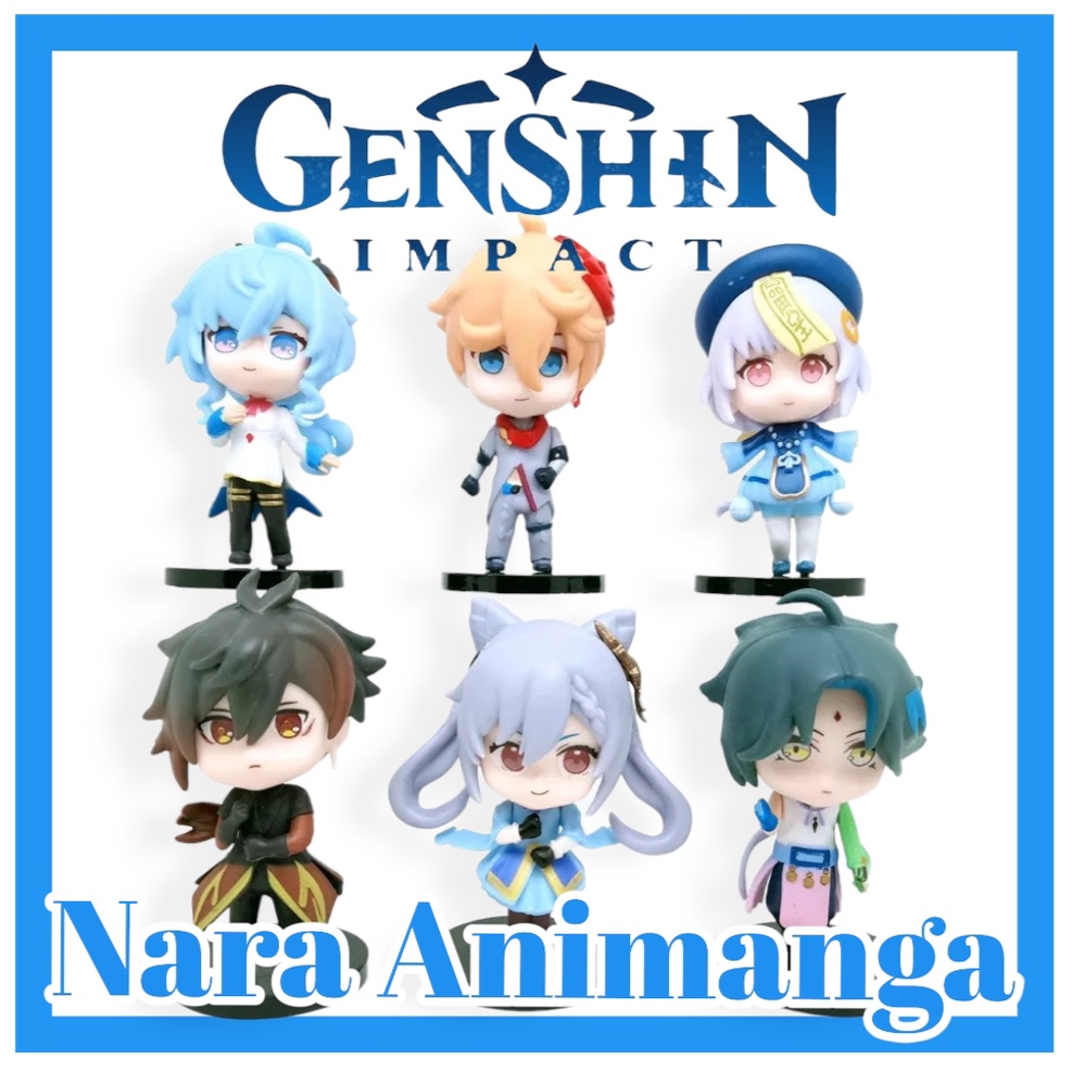 Nara Animanga Action Mini Figure Anime Genshin Impact Ganyu Zhongli ...