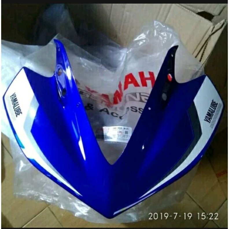 Original yamaha r25 blue and white front shield cowling body | Shopee ...