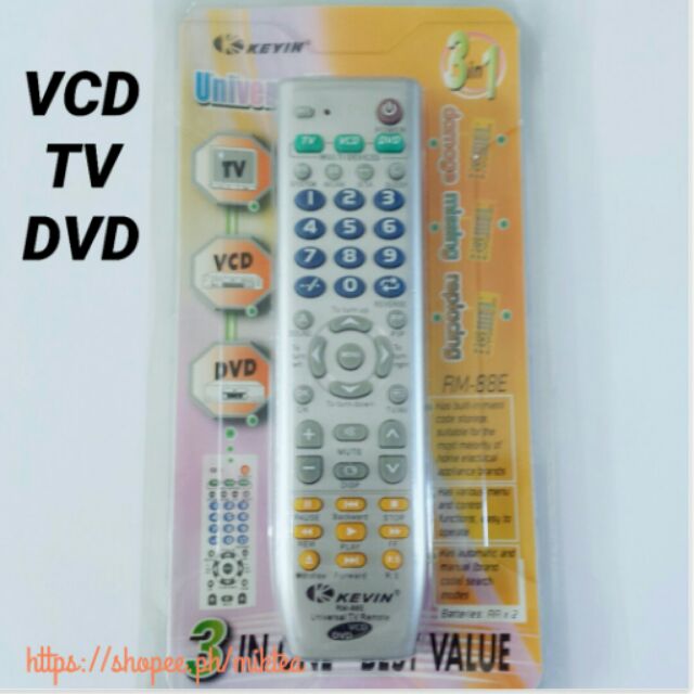 universal remote tv/vcd/dvd | Shopee Philippines