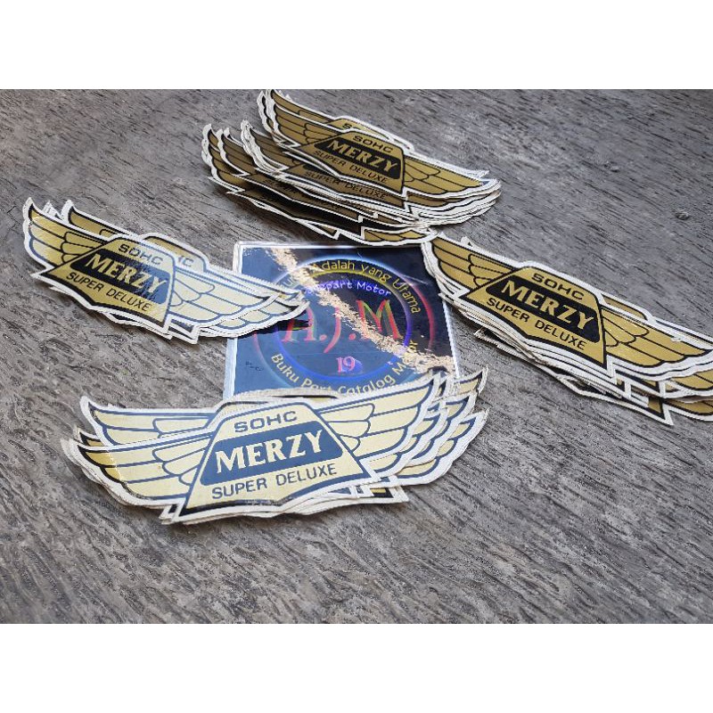 High Quality Kawasaki Binter Merzy Kz200 Logo Emblem List Sticker ...
