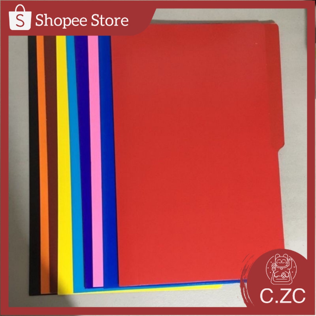CZC Plastic Folder, Paper Long Short, White Colored, Sliding Folder ...