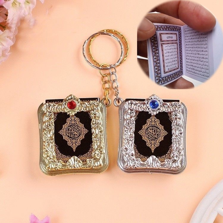 Muslim Keychain Resin Islamic Mini Ark Quran Book Key Ring | Shopee ...