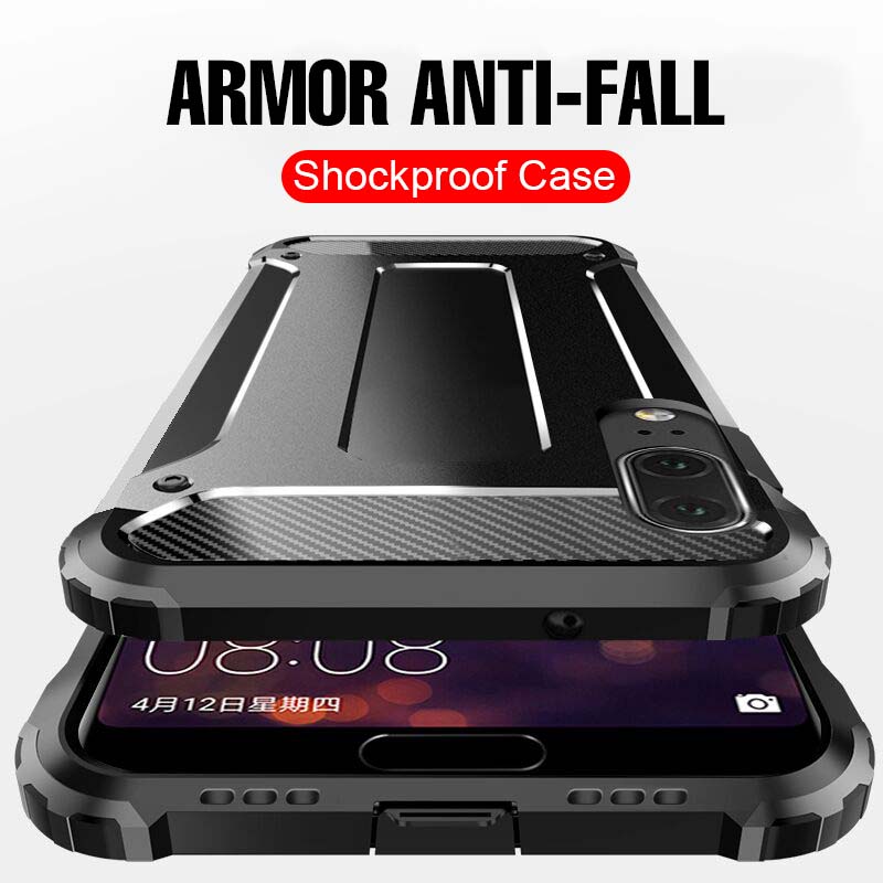 For Huawei Nova 3i 7i 4e 3e 6SE P30 P30Pro P30Lite P40Pro Hybrid Shockproof Armor Rugged Bumper ...