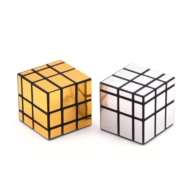 UG 3x3x3 Mirror Gold and Silver Magic Cube Puzzle | Shopee Philippines
