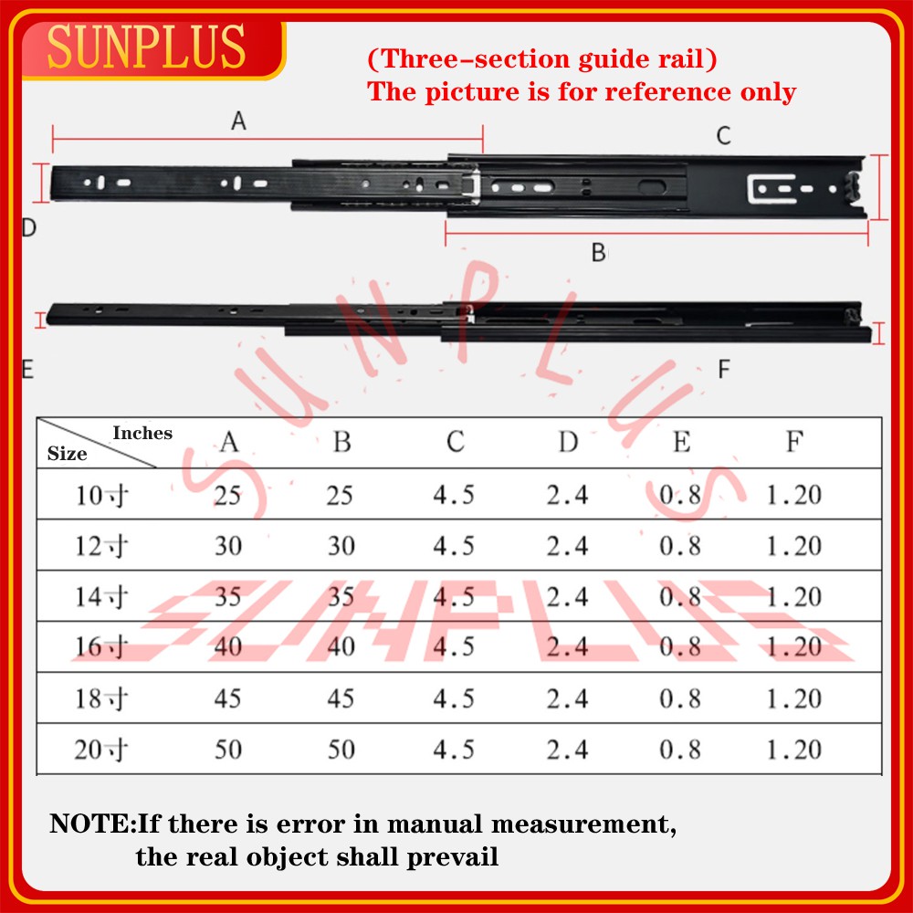 Per Pair Drawer Slide Soft Close Keyboard Drawer Slide For Desk Drawer Rail Heavy Duty Drawer