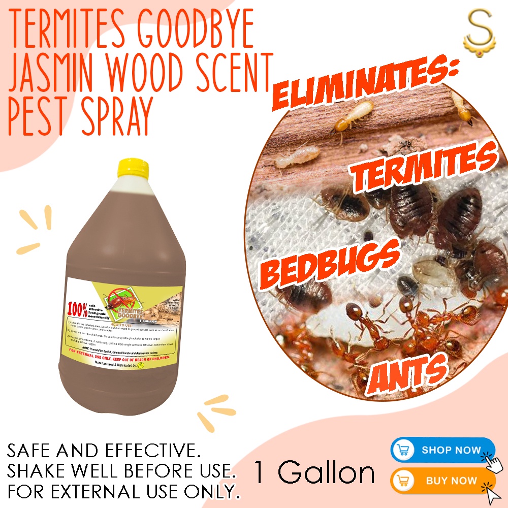 Termites Goodbye Spray 1 Gallon Natural Termites Killer Pamatay Anay ...