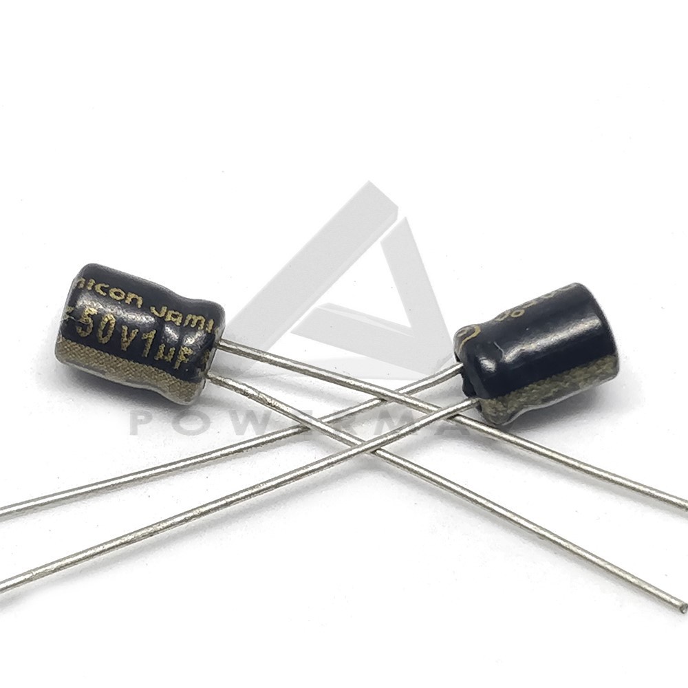 2pcs 1uf 50v capacitor New Aluminum Electrolytic Capacitors Radial 105 ...
