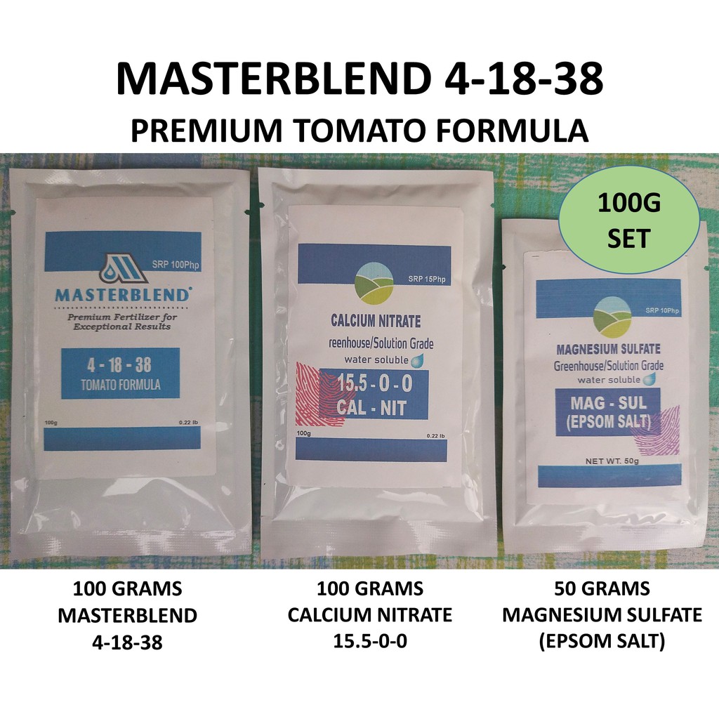 MASTERBLEND Premium Fertilizer 4-18-38 TOMATO, 5-11-26 HYDROPONICS, 8 ...