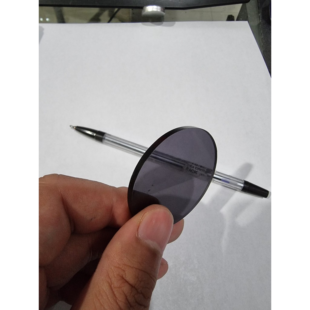 Transparent Black Circle Round Acrylic Sheet 1 / Pre Cut & Customized ...