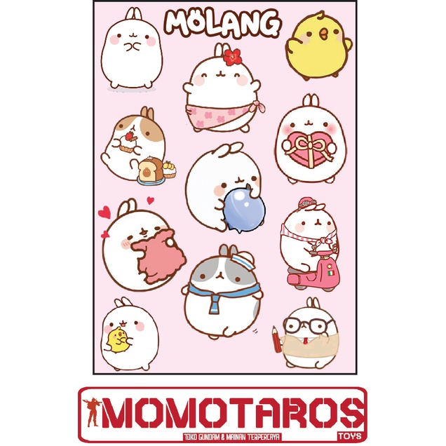 Molang waterproof Sticker 1 pc | Shopee Philippines