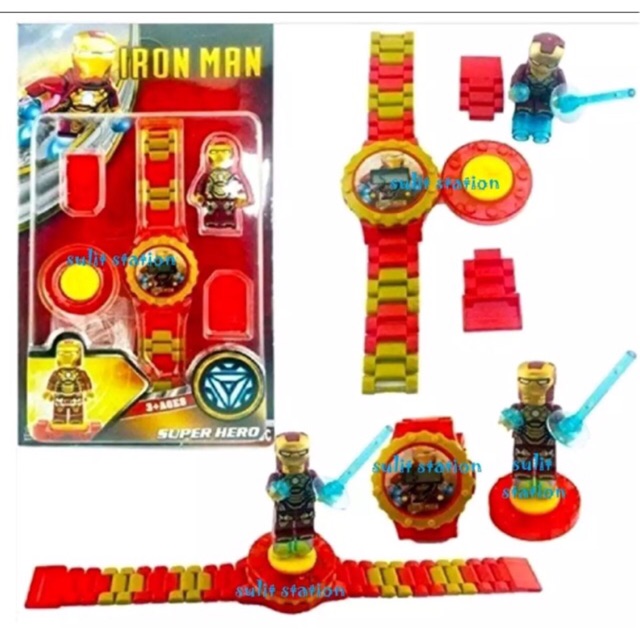 SUPER HERO AVENGERS IRON IRONMAN MAN 3D MINIFIGURES TOY FIGURE DIGITAL ...