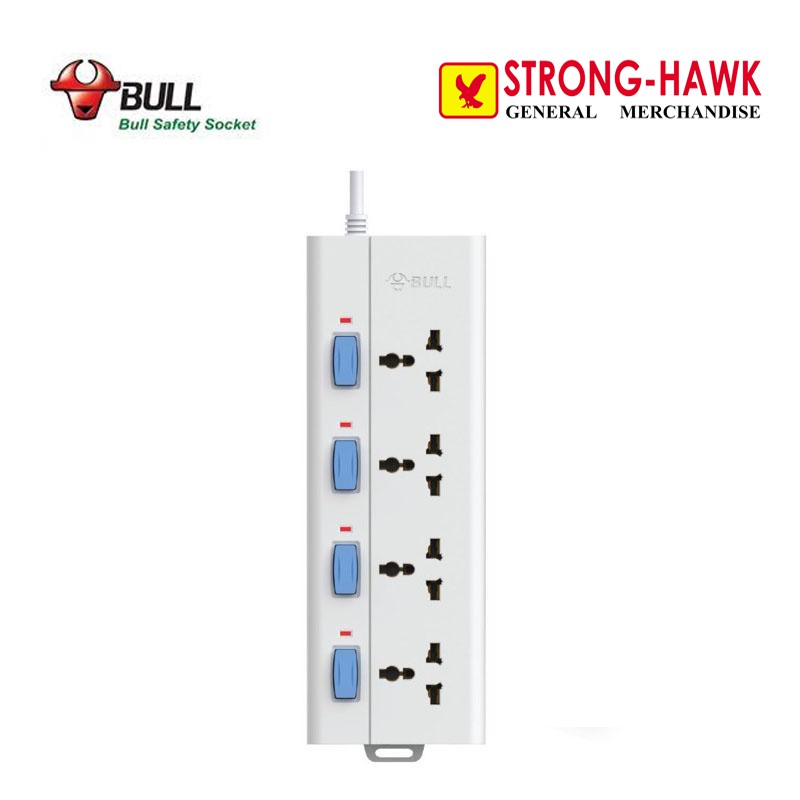 Bull Extension 2 meters 4 sockets GNTP-S3040 | Shopee Philippines