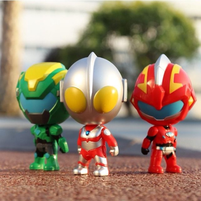 Ultraman Toy Q Version Doll Transformation Steel Flying Dragon Capsule ...