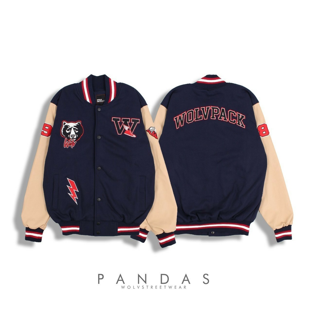 Varsity DISTRO ORIGINAL WOLV Men's Jacket | Shopee Philippines